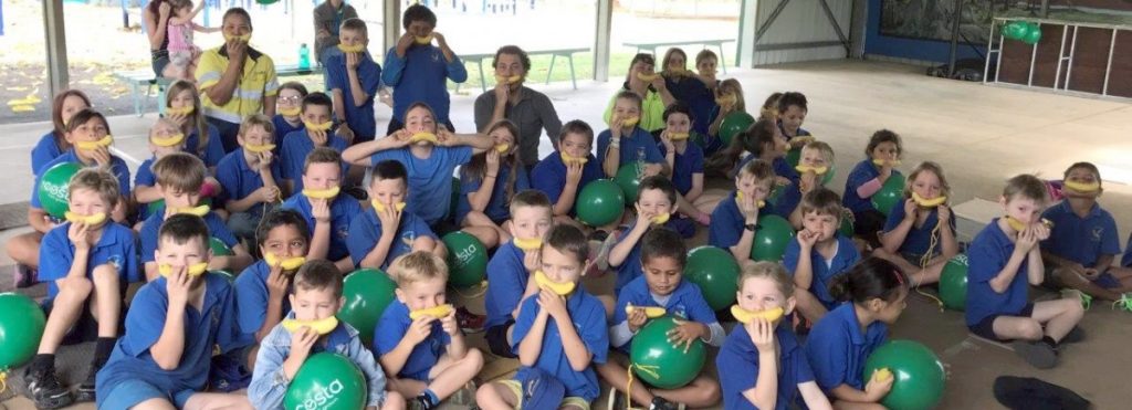 Costa celebrates national banana day at Walkamin Primary School, Far ...